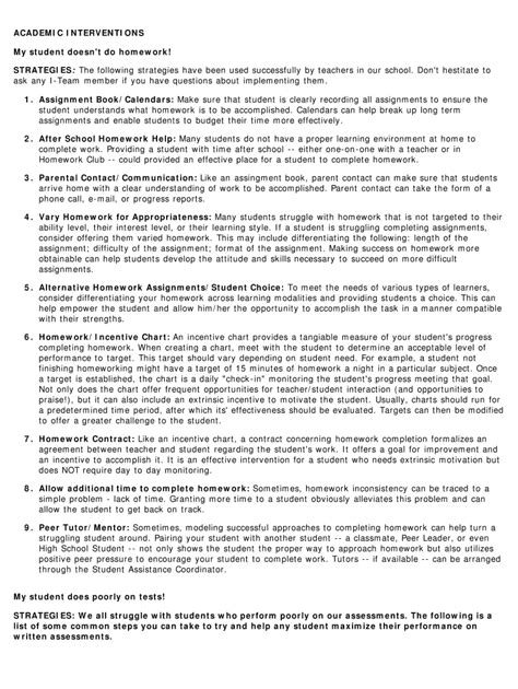 Fillable Online Academic Interventions Fax Email Print Pdffiller