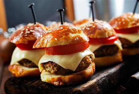 Mini Hamburguesas Sliders Mini Hamburguesas A Bordo Foto Premium