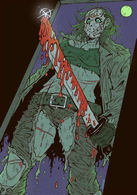 Jason Voorhees Jason Voorhees Kotobukiya Bishoujo Friday The 13th Highres Ahoge Belt