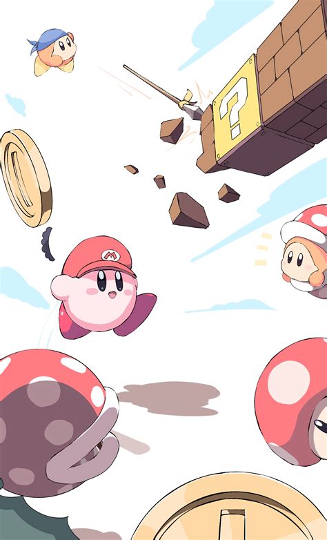 Kirby Waddle Dee Piranha Plant And Bandana Waddle Dee Mario And 1