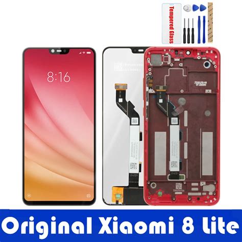 Original Xiaomi Mi Lite Lcd Display Screen Frame Touch Panel Xiaomi Mi Lite Lcd