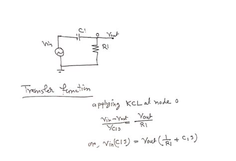 Example 2 For The High Pass Filter Below Calculate The Cutoff