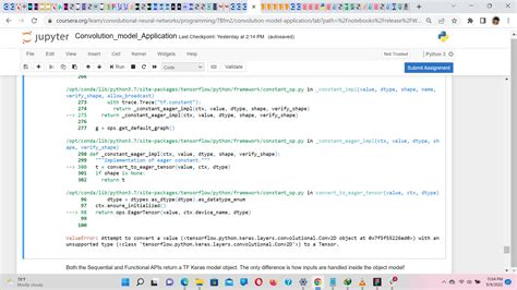 Course 4 Week 1 Assignment 2 Exercise 2 Convolutional Neural Networks