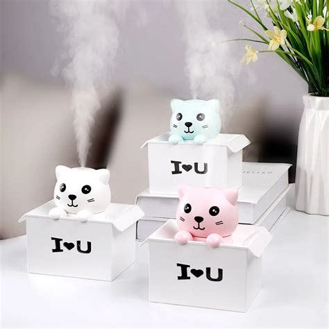 USB мини-увлажнитель, холодный туман, милый портативный увлажнитель ...