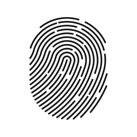 Fingerprint Icon Digital Security Authentication Concept 8134787 Vector Art At Vecteezy
