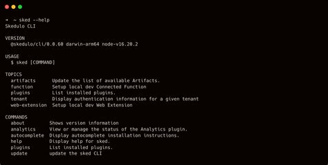 Introduction To The Skedulo Cli Skedulo Documentation