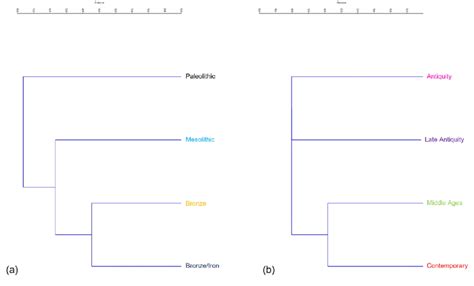 procrustes coordinates neighbor joining hierarchical tree upgma