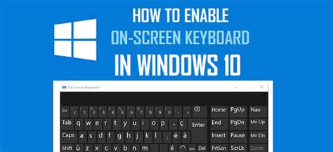 How To Enable On Screen Keyboard In Windows