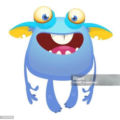 재미있는 만화 괴물 흥분 괴물 캐릭터의 벡터 일러스트레이션 T 셔츠에 대한 스톡 벡터 아트 및 기타 이미지 T 셔츠 가공의 인물 공포 무서움 Istock