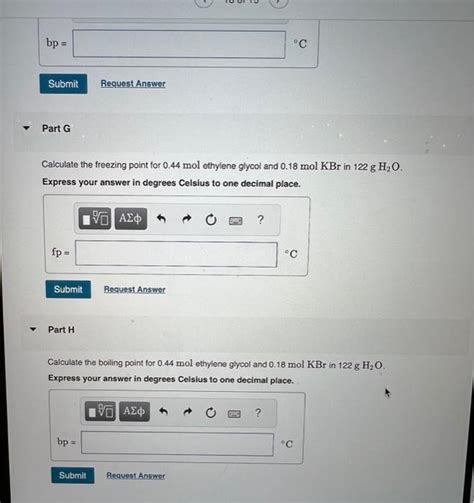 solved using data from the table calculate the freezing and