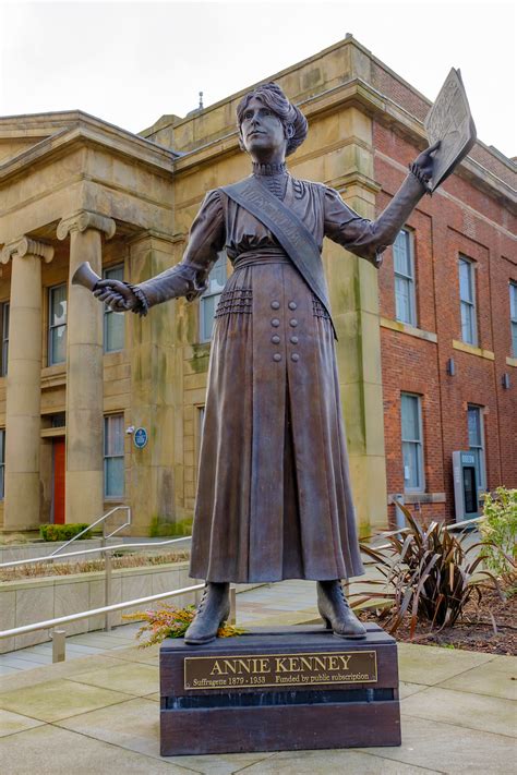 Annie Kenny Statue Mark Metcalf ~ Independent Working Class Writer