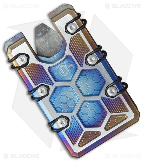 Eos 25 Titanium Wallet Two Tone Flamed Blade Hq