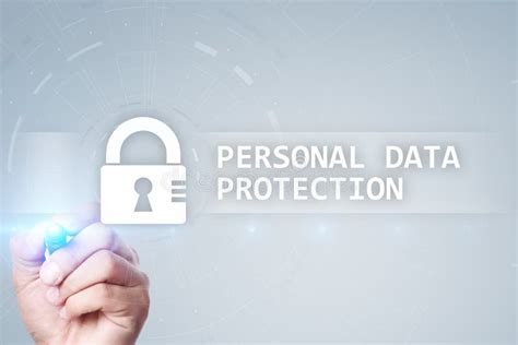 Personal Data Protection Cyber Security And Information Privacy GDPR Stock Photo Image Of