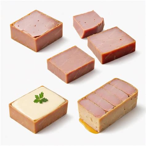 Pate Vector Set White Background Isolated Premium Ai Generated Vector