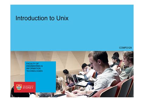 Week 2 L02 Introduction To Unix Introduction To Unix Comp2129