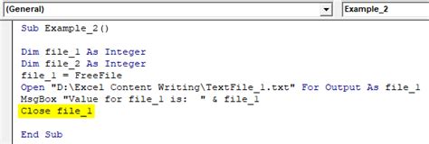 VBA FreeFile How To Use The FreeFile Function In Excel VBA