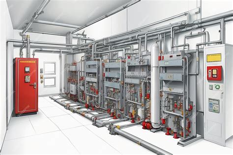 Premium Photo Fire Extinguishing System Service Concept Industrial