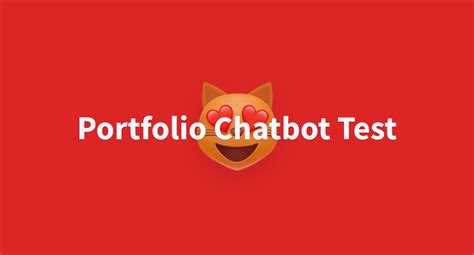 Portfolio Chatbot Test A Hugging Face Space By Manyue Datascientist