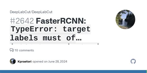 Fasterrcnn `typeerror Target Labels Must Of Int64 Type Instead Got