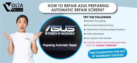 Asus Laptop Preparing Automatic Repair In Black Screen Solved