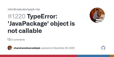 Typeerror Javapackage Object Is Not Callable · Issue 1220