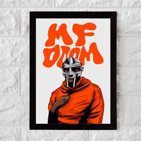 Mf Doom, Rap, Quadro com Moldura 33x24cm | Elo7