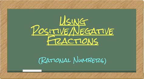 Using Positive And Negative Fractions 7th Grade Quiz Wayground