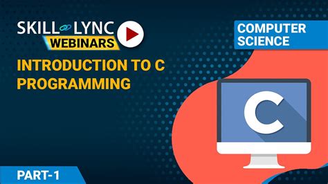 Introduction To C Programming Part 1 Computer Science Workshop