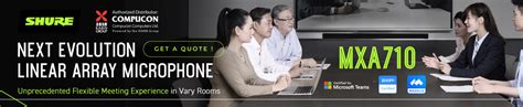 Take Your Meeting To The Next Level Shure Mxa710 Linear Array