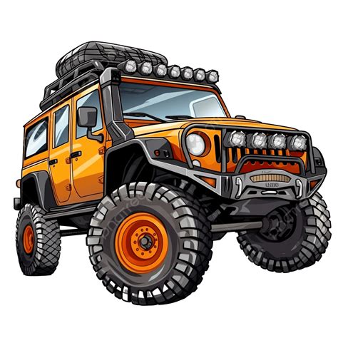오프로드 자동차 일러스트 스티커 자동차 일러스트 스티커 일러스트 차량 Png 일러스트 및 이미지 에 대한 무료 다운로드