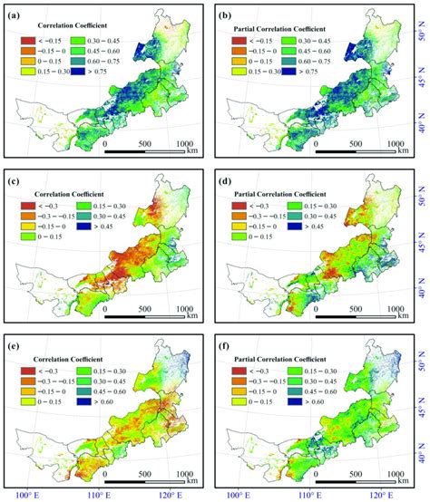 Spatial Distribution Of The Correlation Coefficients And Partial Download Scientific Diagram