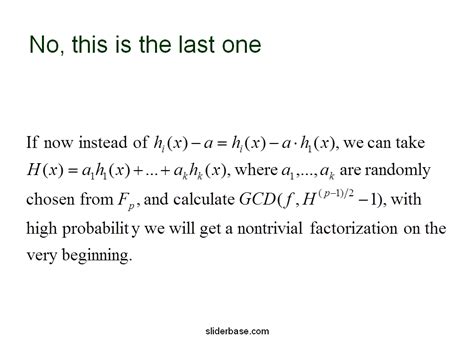 Polynomial Factorization Presentation Mathematics