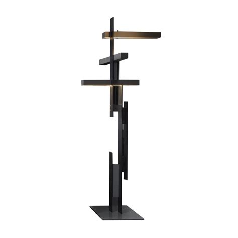 Oluce Las Nero Blackgrey Floor Lamp