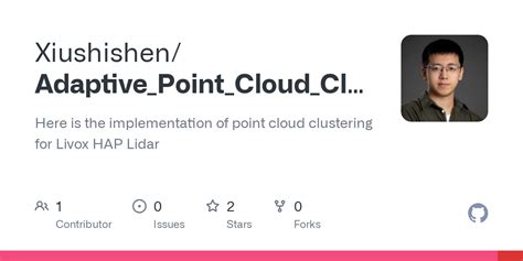 github xiushishen adaptive point cloud clustering here is the