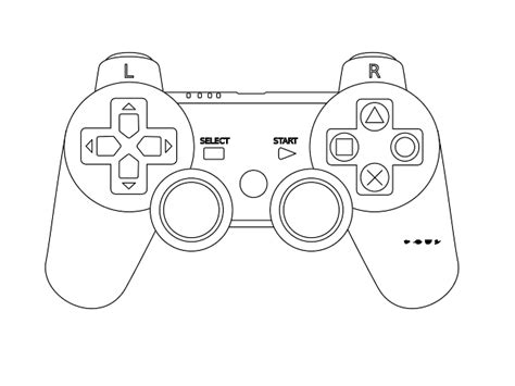 Game Console Controller Outline Clip Art At Vector Clip Art