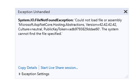 Could Not Find Aspnetcorev Inprocess Dll When Running AspNetCore Src Mvc Samples MvcSandbox