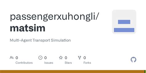 Github Passengerxuhonglimatsim Multi Agent Transport Simulation