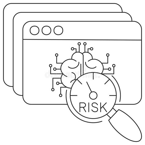Ai Risk Assessment Icon Stock Vector Illustration Of Symbol 383101008