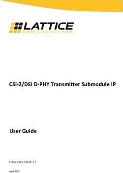 CSI 2 DSI D PHY Transmitter Submodule IP User Guide FPGA IPUG 02024 1 1 Lattice