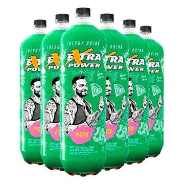Energético Extra Power Pitaya Pet 2 Litros Embalagem Com 6 Unidades