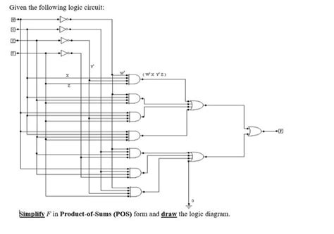 Solved Given the following logic circuit 回 w X W Y z Chegg