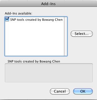 Install SNP Tools In Windows Vista Excel