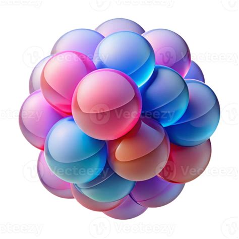 Serene Contemporary A Field Of Overlapping Translucent Circles Each With A Unique Gradient Of