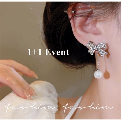 💟 1170종당일균일봄신상 💟 귀걸이 심플 화려 진주 미니 골드 실버 금색 은색 은침 롱 드롭 딱붙는 진주 링 큐빅 하트 블랙 롱 나비 데일리 하객 웨딩 귀걸이
