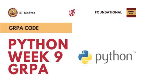 python grpa week 9 iitm bs data science degree qualifiers youtube