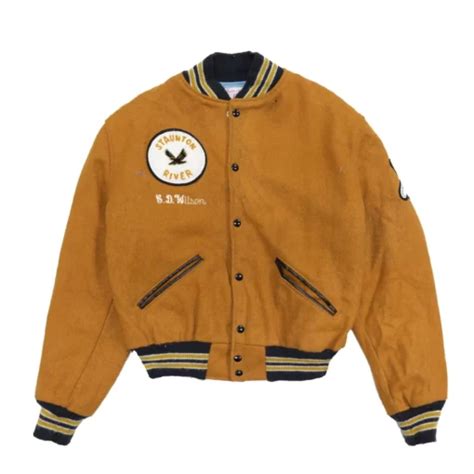 Vintage Staunton River Golden Eagles Wool Varsity Jacket