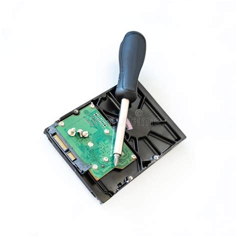 Stack Of Hdd Control Board Close Up On Isolated Background Stock Image