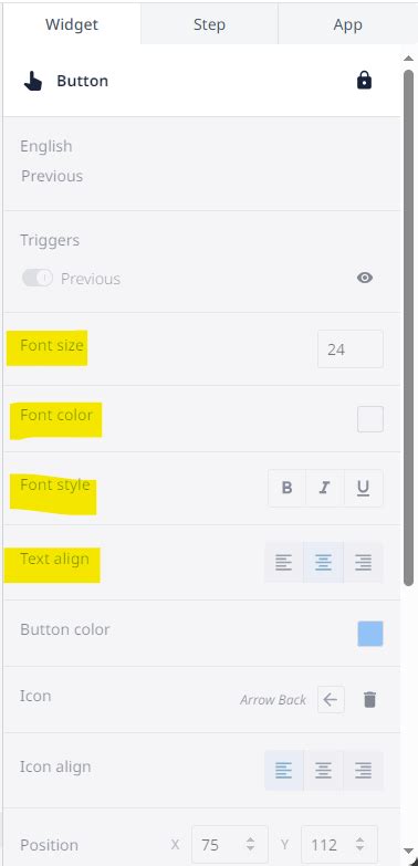 Properties Options For Custom Widgets Product Suggestions Tulip