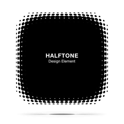 Convex Abstract Halftone Distorted Star Frame Vector Image