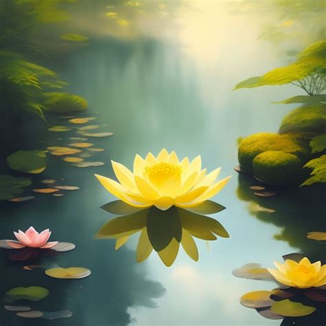 Yellow Lotus Flower Wallpaper